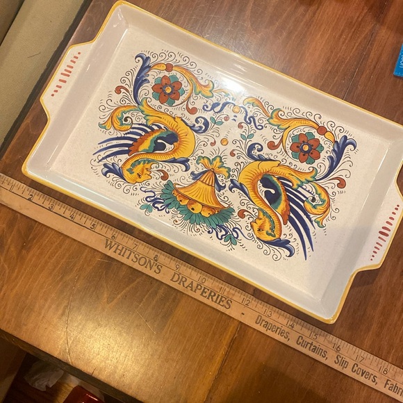 Deruta | Dining | Deruta Platter Tray Raffaellesko Scallop 5 34 X 8 78 ...